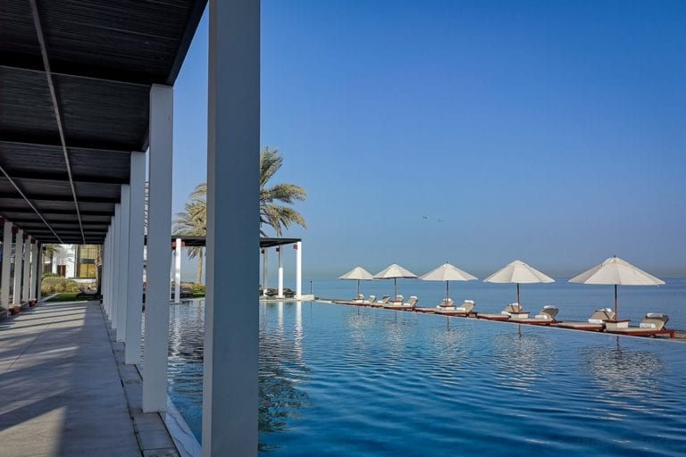 The Chedi Muscat Designhotel in Oman - Pools ohne Ende